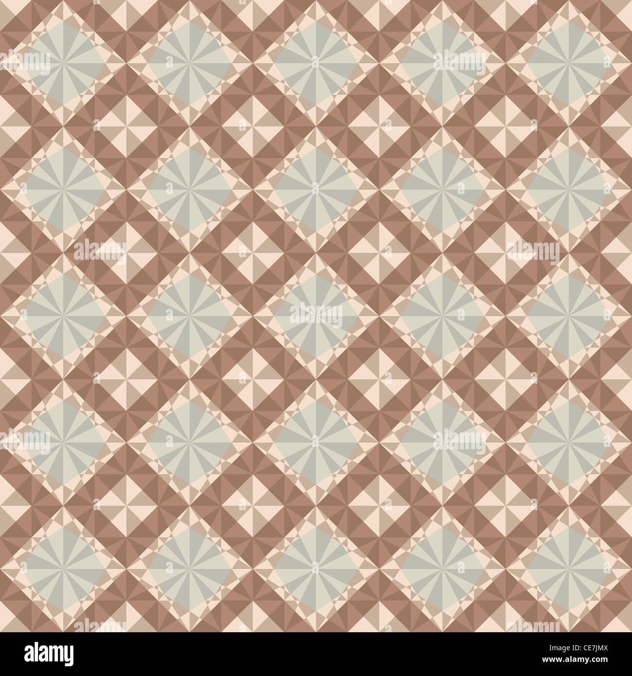 vector seamless geometric pattern in brown and gray colors Stock Photo ...