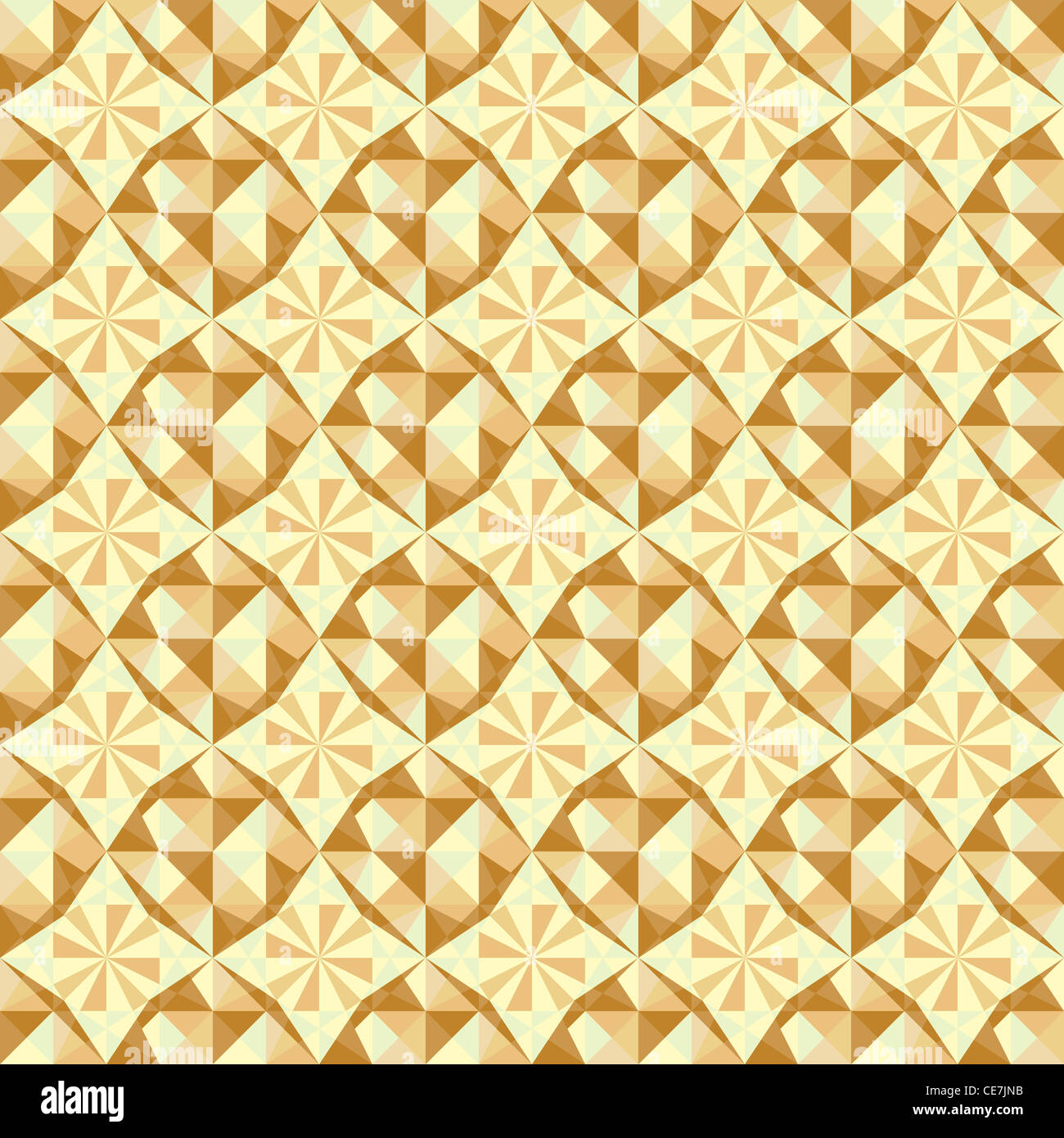 vector seamless geometric pattern in blue, brown and beige colors Stock ...