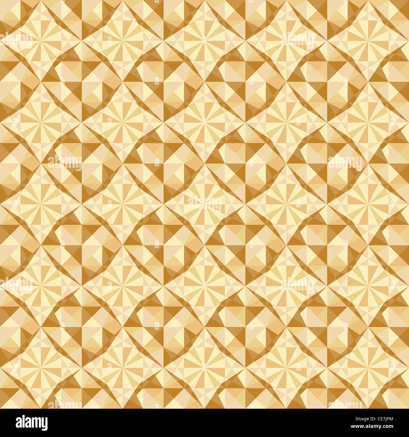 vector seamless geometric pattern in brown and beige colors Stock Photo ...