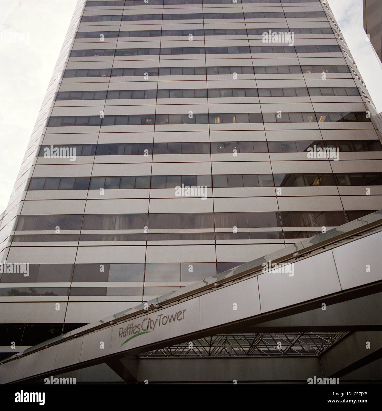 The shopping mall Raffles City Tower in Singapore in Far East Southeast ...