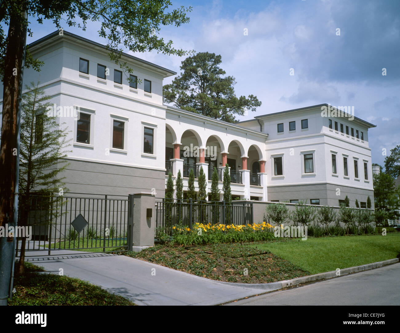 USA Houston Texas River Oaks Residential District Houses Stock Photo ... USA Houston Texas River Oaks Residential District Houses Stock Photo ...