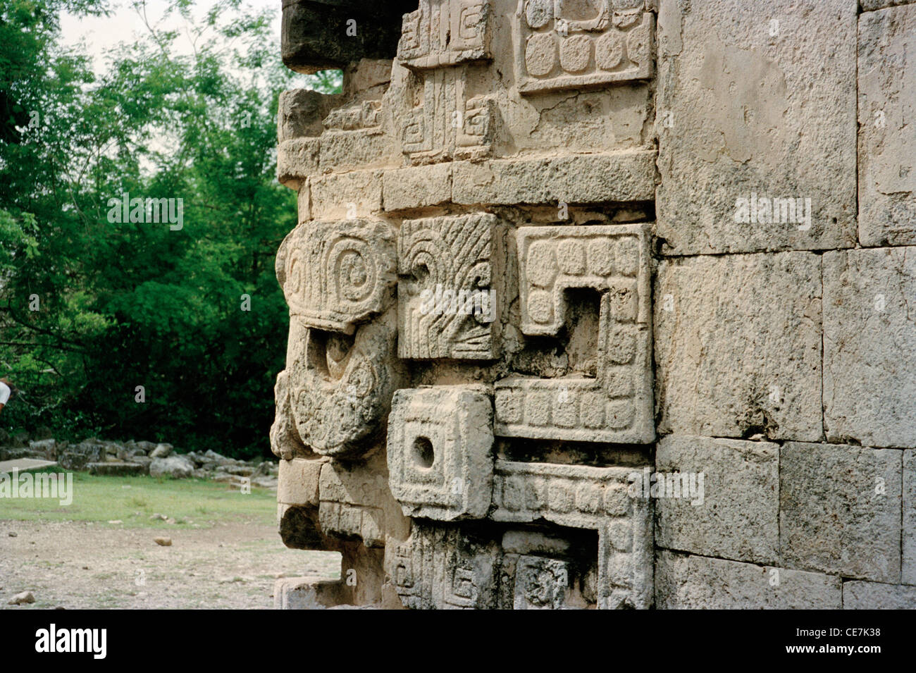 Chichen-Itza, Mexico, Mayan carving, Mayan religious site, Landscape ...
