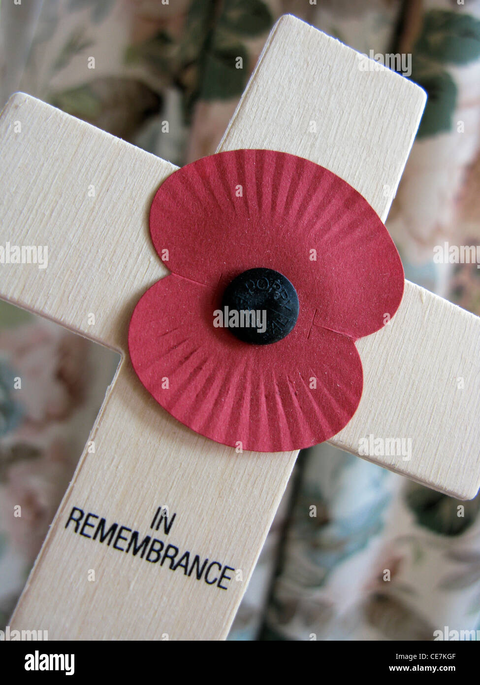 Poppy And Cross High Resolution Stock Photography and Images - Alamy
