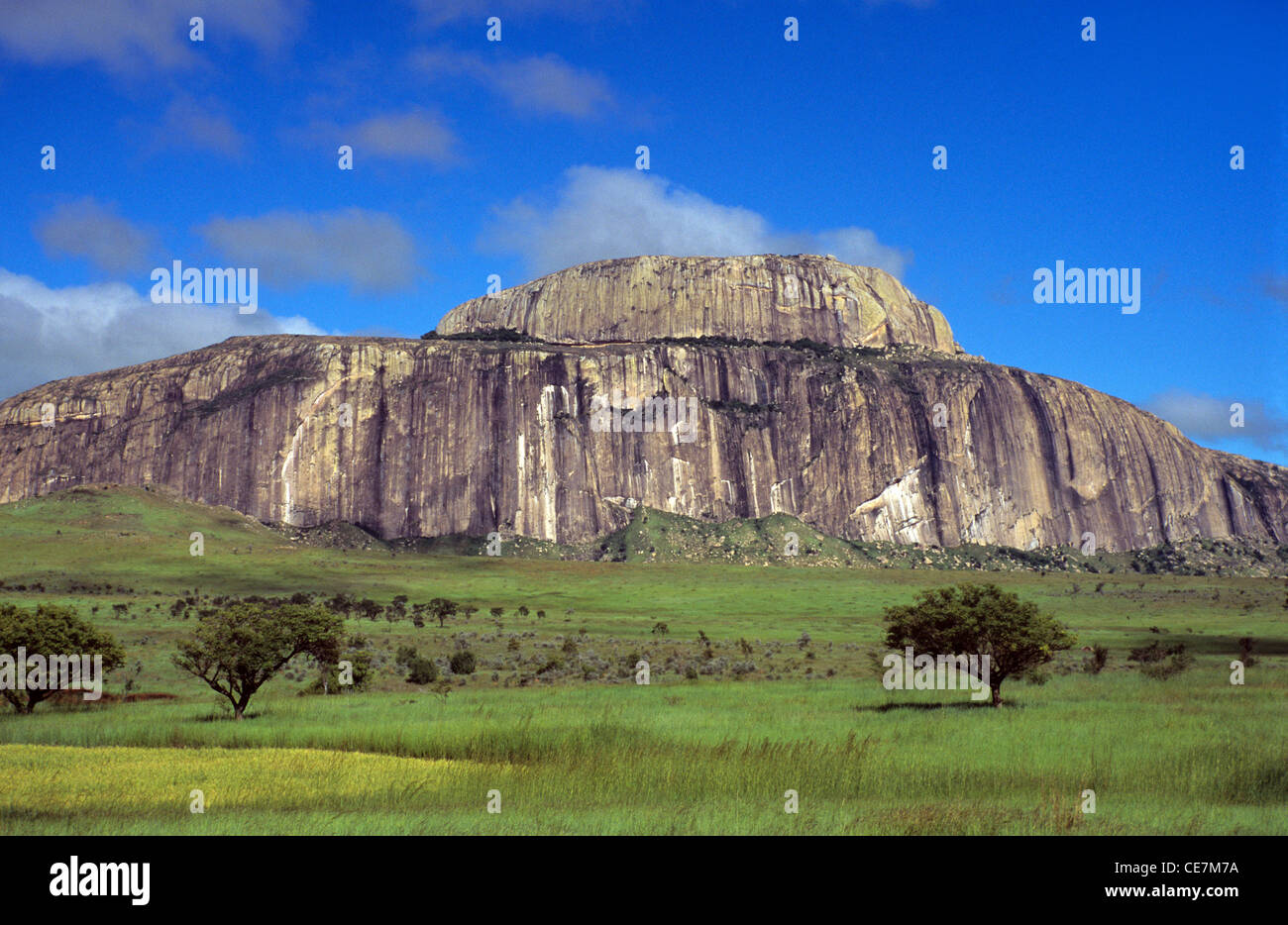Granite Inselberg, Rocky Outcrop or Landscape Feature, near Ambalavao ...