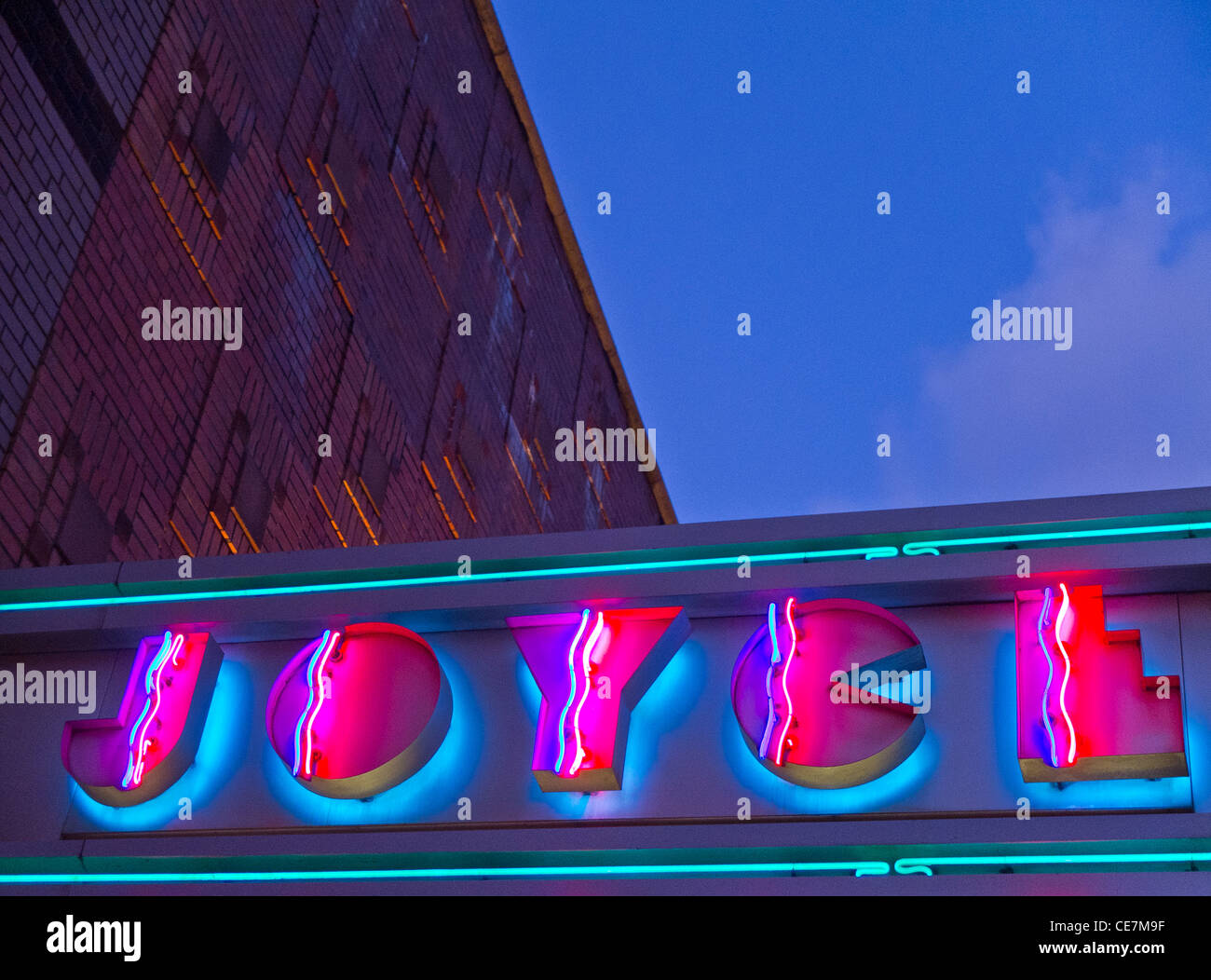 Joyce Theater neon sign Stock Photo - Alamy