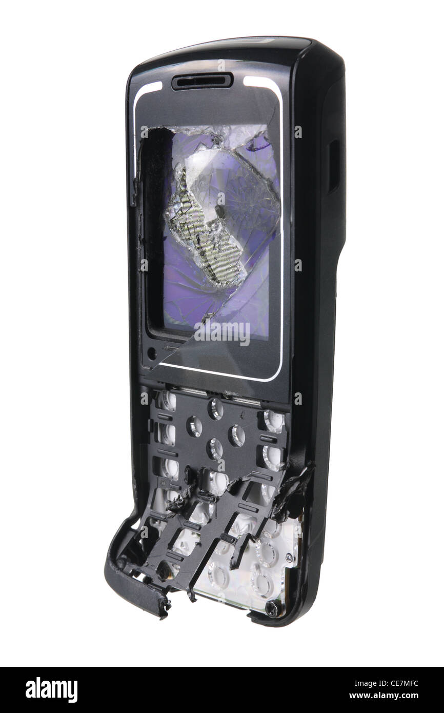 Broken Mobile Phone Stock Photo - Alamy