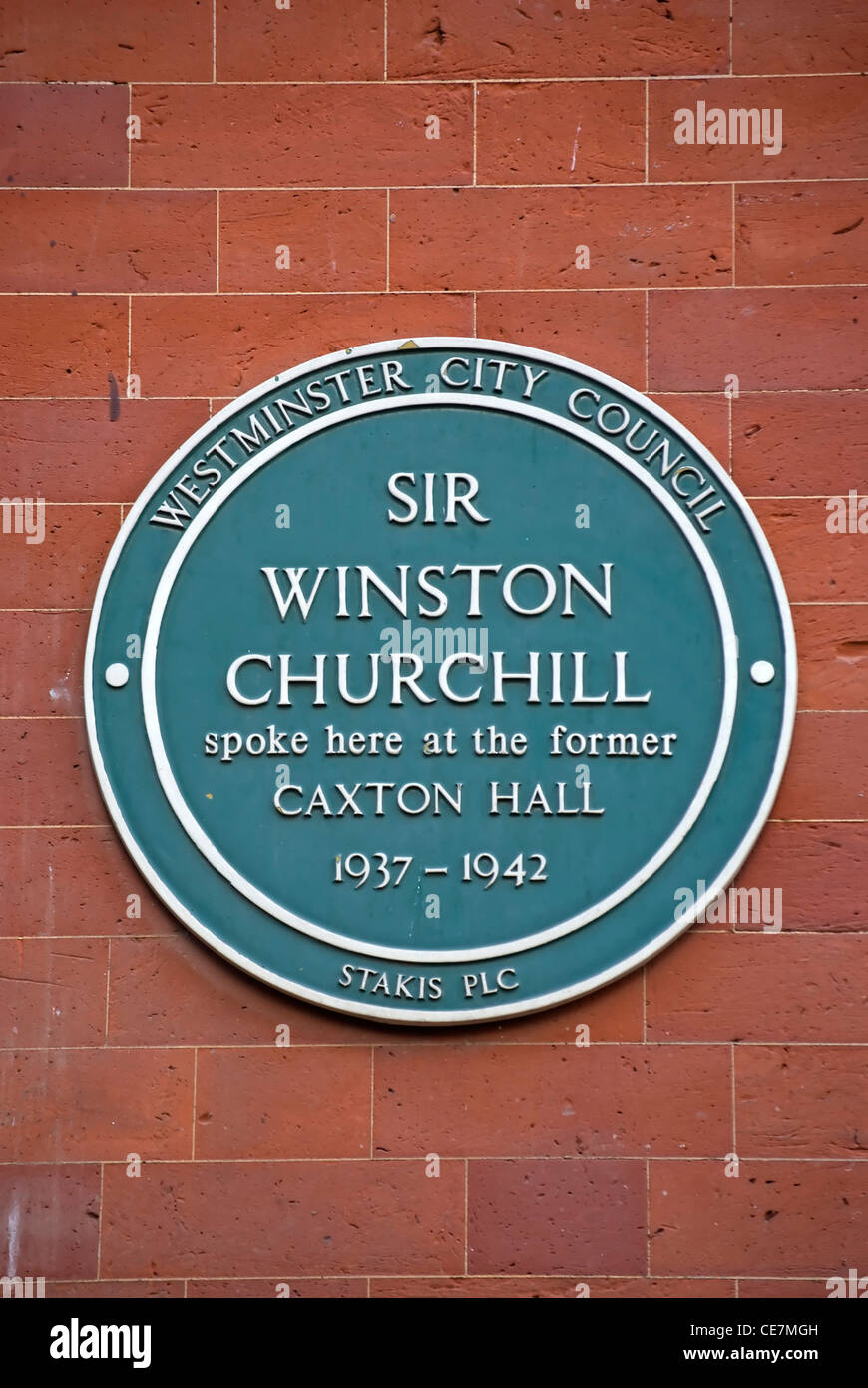 westminster city council plaque marking the speeches of winston ...