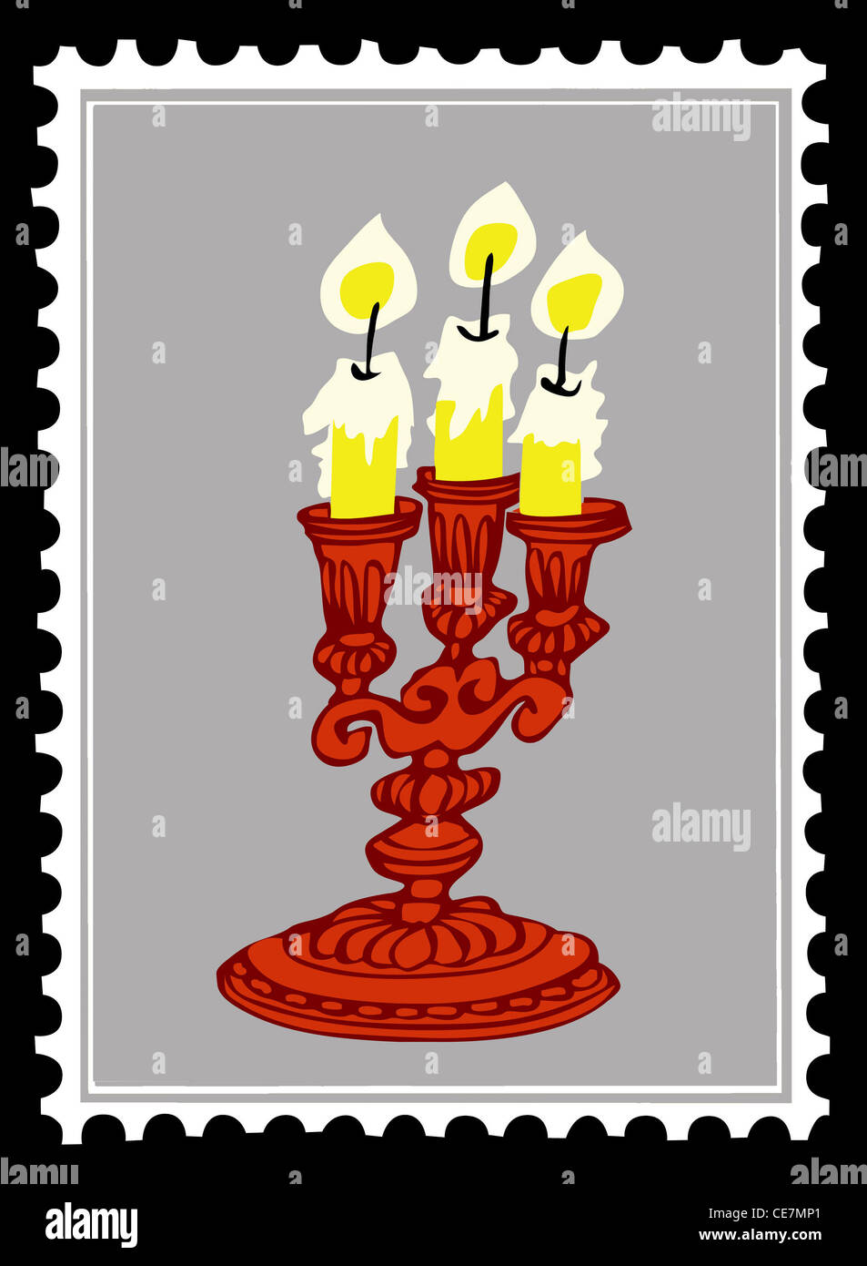 Cartoon old candlestick hi-res stock photography and images - Alamy
