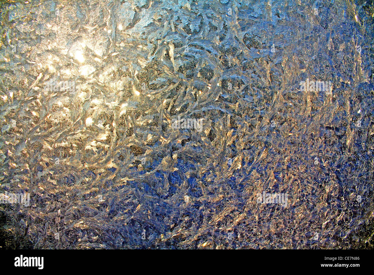 ice on window Stock Photo - Alamy