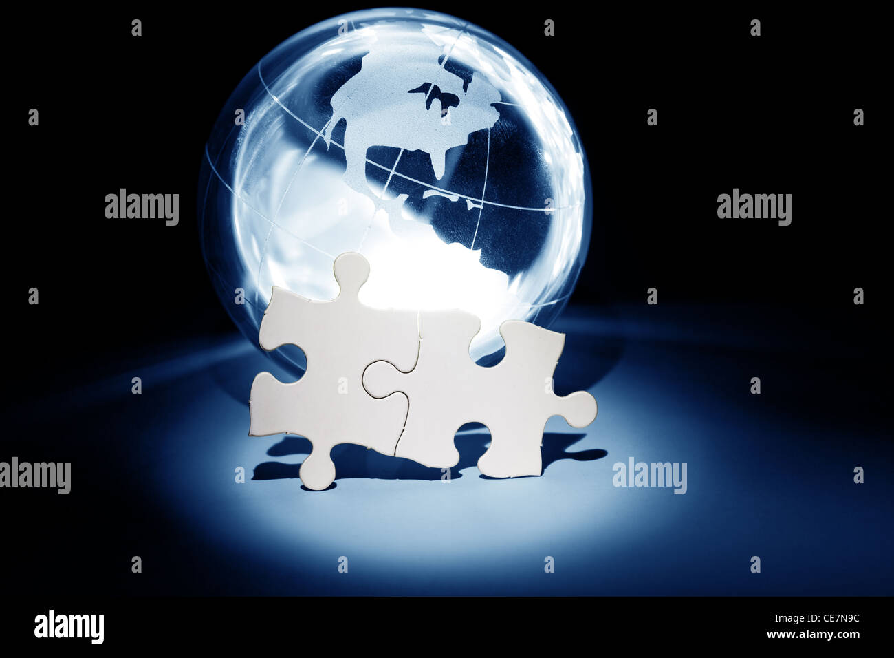 Jigsaw puzzle world map hi-res stock photography and images - Alamy