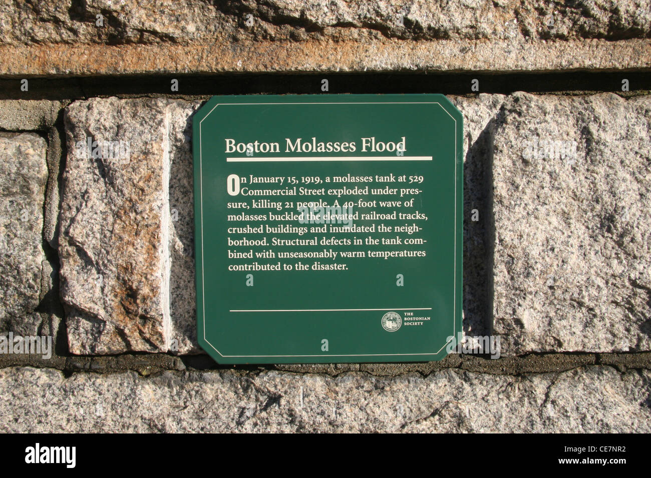 Dedication sign plaque disaster hi-res stock photography and images - Alamy