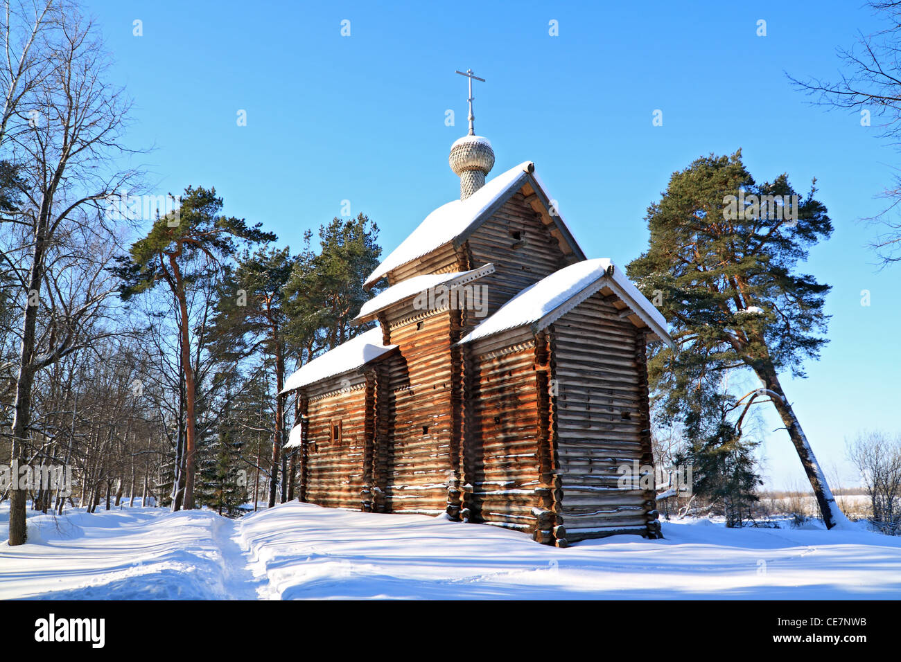 Rustic log chapel hi-res stock photography and images - Alamy