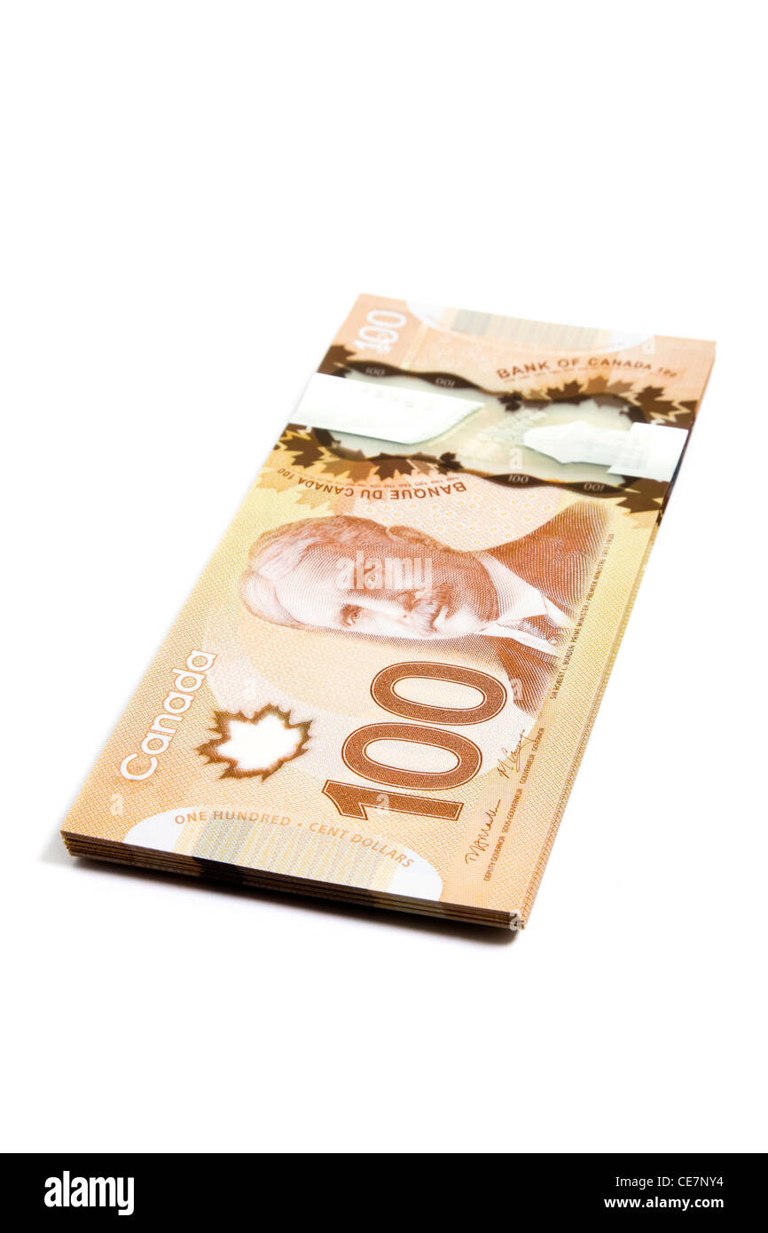 Canadian money new Cut Out Stock Images & Pictures - Alamy