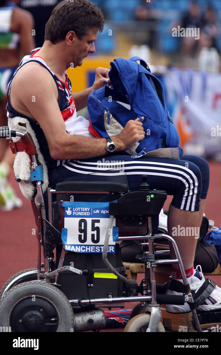 Richard Schabel of Great Britain competes in the paralympics men's ...