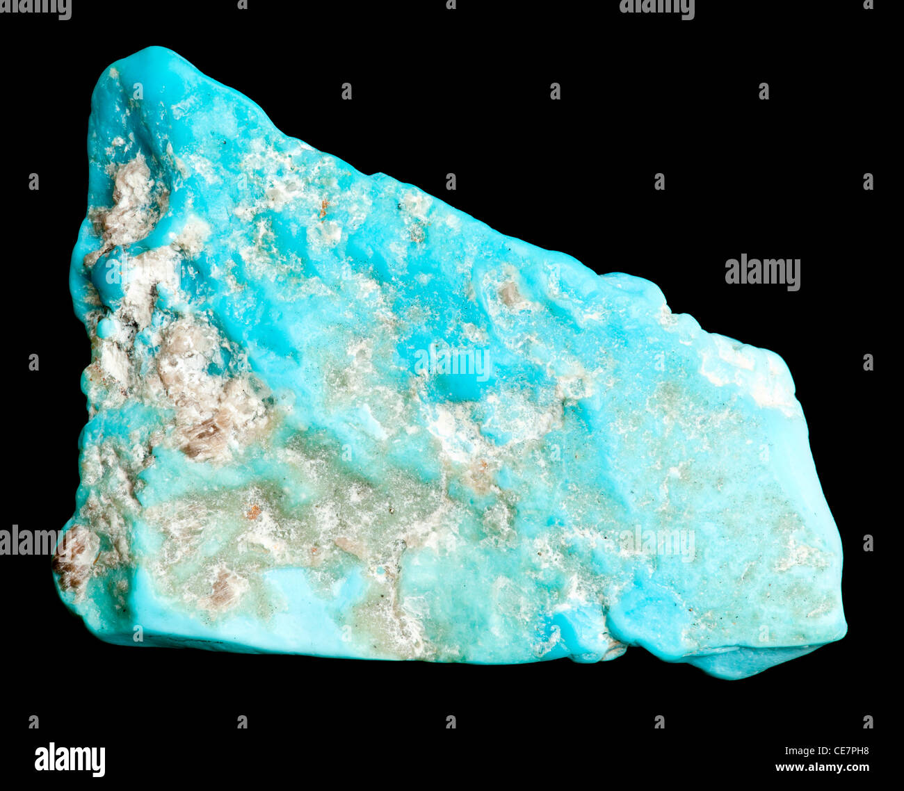 Natural Turquoise (CuAl6(PO4)4(OH)8·4H2O Stock Photo - Alamy