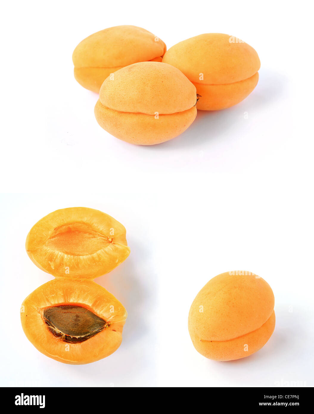 Apricot cross section hi-res stock photography and images - Alamy