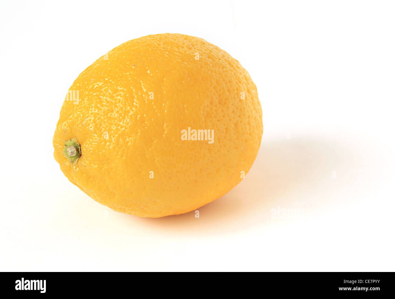 lemon on white background Stock Photo - Alamy