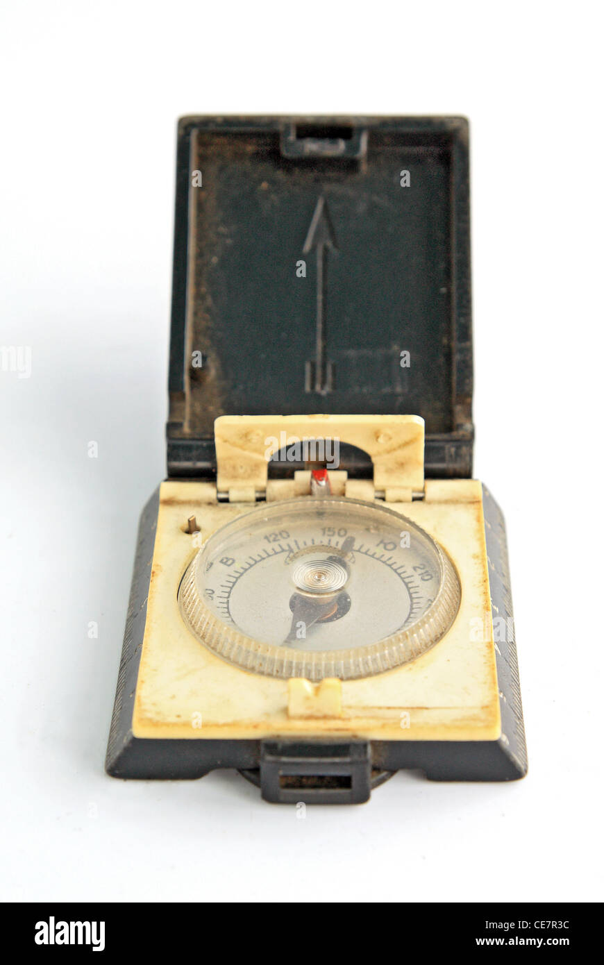 Old compass on map hi-res stock photography and images - Alamy