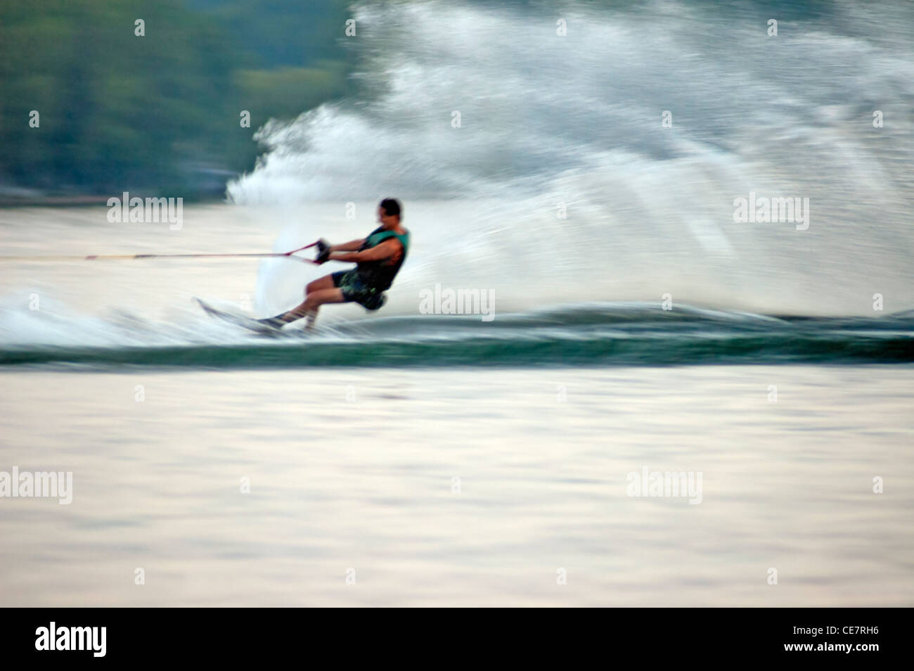 A man water skiing Stock Photo - Alamy