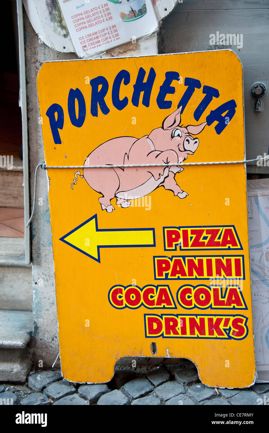 Food sign arrow hi-res stock photography and images - Alamy