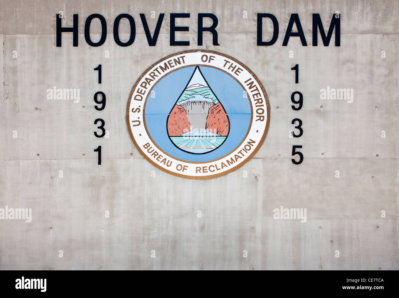 Hoover dam sign hoover dam hi-res stock photography and images - Alamy