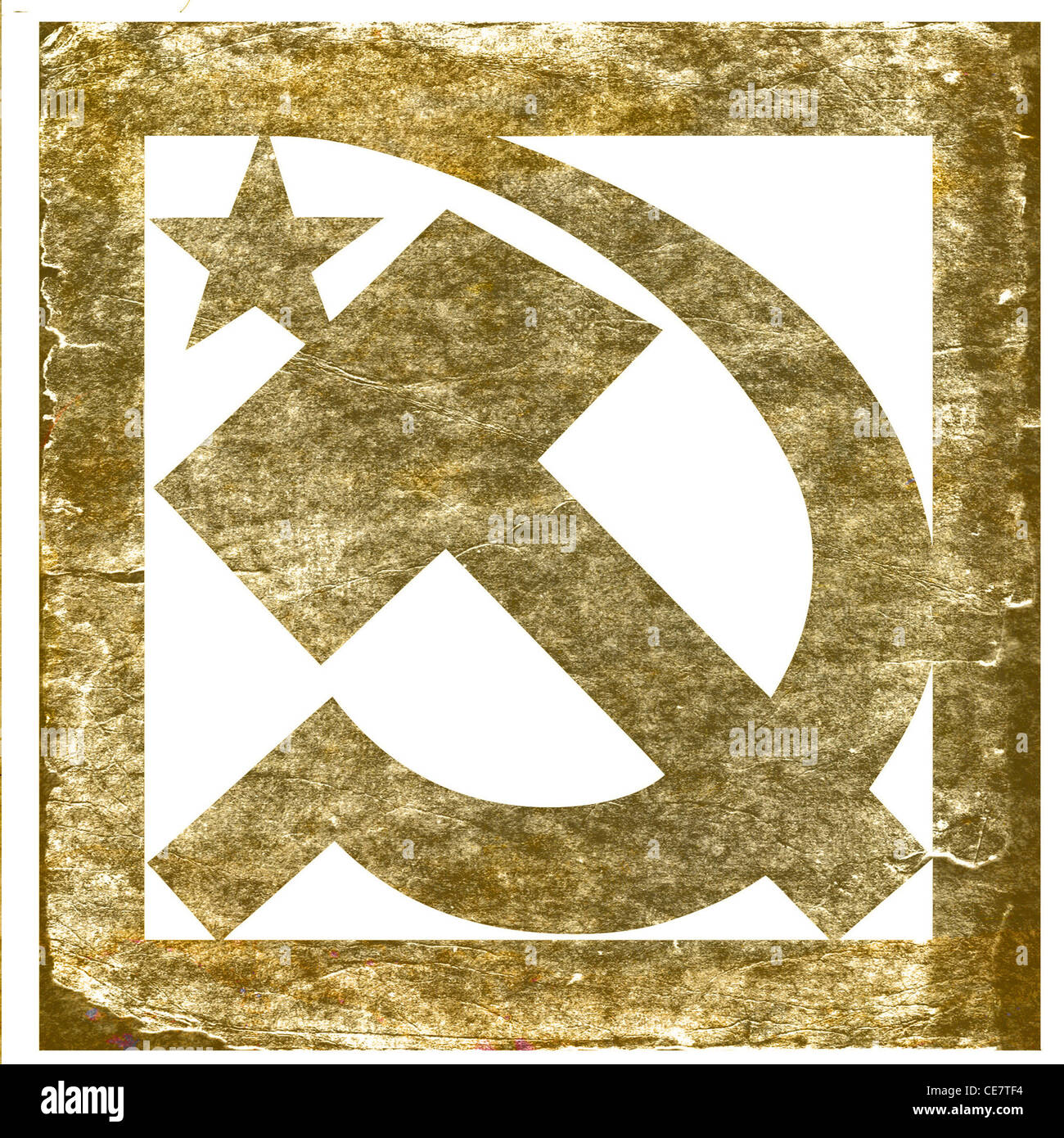 grunge soviet symbol Stock Photo - Alamy