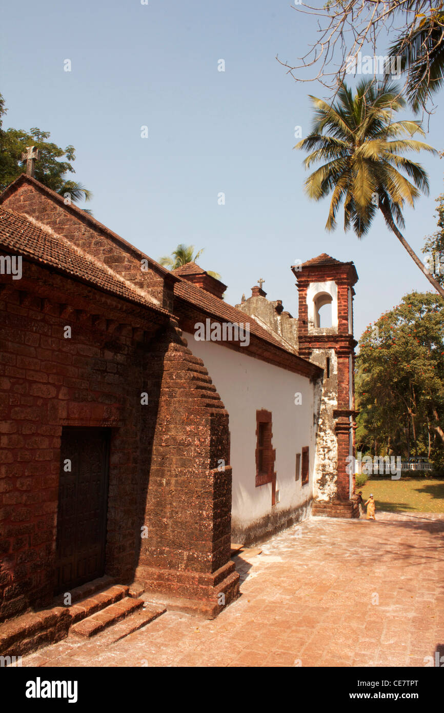 Red sandstone church in Old Goa, India Stock Photo - Alamy