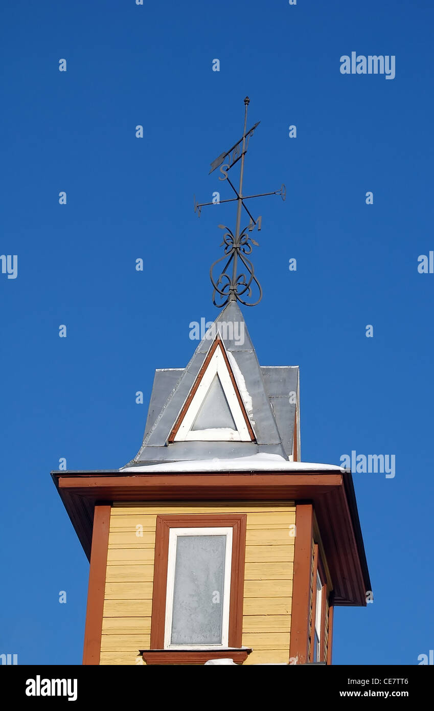 Weathercock on sky background Stock Photo - Alamy