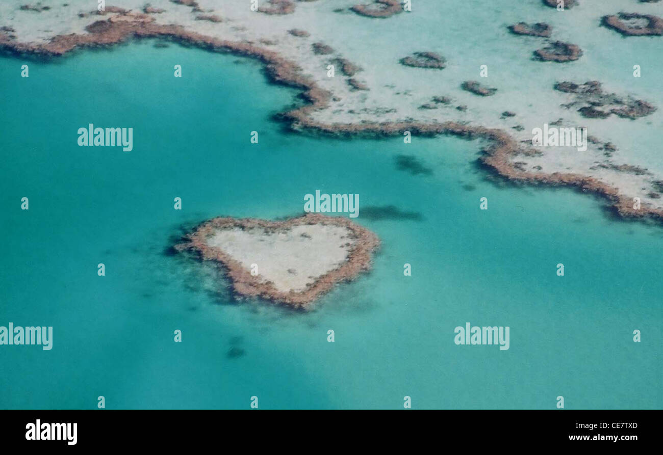 Heart Reef, Great Barrier Reef, Australia Stock Photo - Alamy