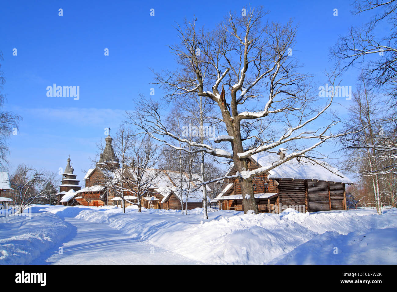 Chapel in the forest in winter hi-res stock photography and images - Alamy