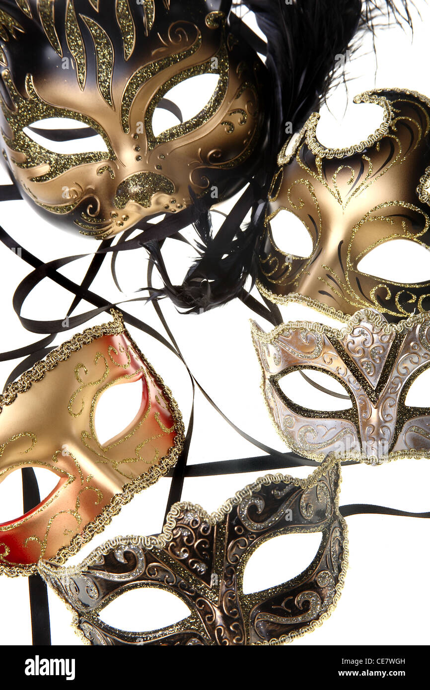 Various carnival masks Stock Photo - Alamy