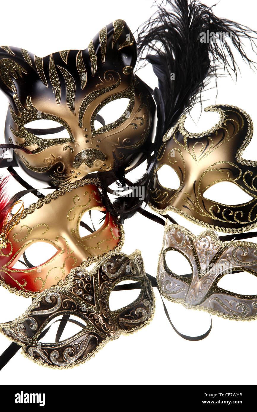 Various carnival masks Stock Photo - Alamy