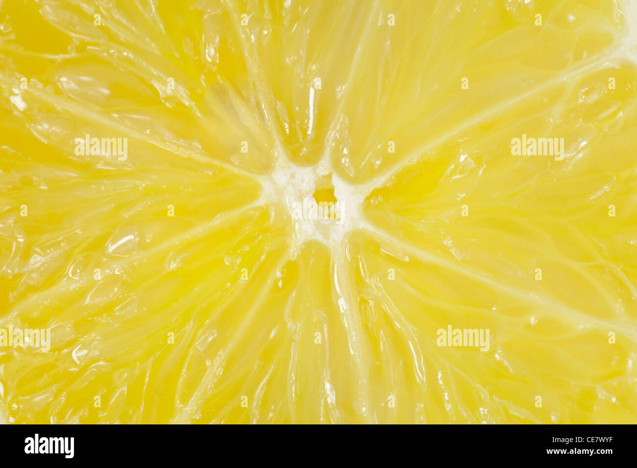 Lemon half slice Stock Photo - Alamy