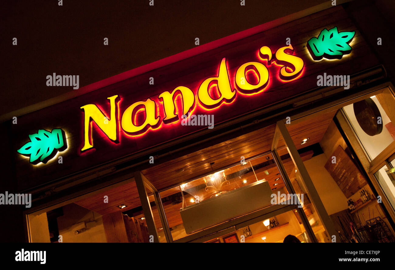 Neon nandos sign hi-res stock photography and images - Alamy