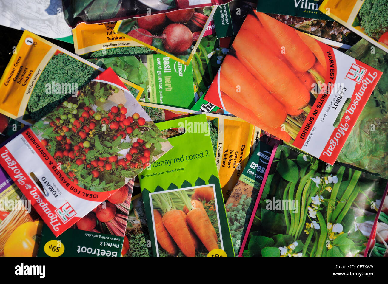 Vegetable seed packets hi-res stock photography and images - Alamy