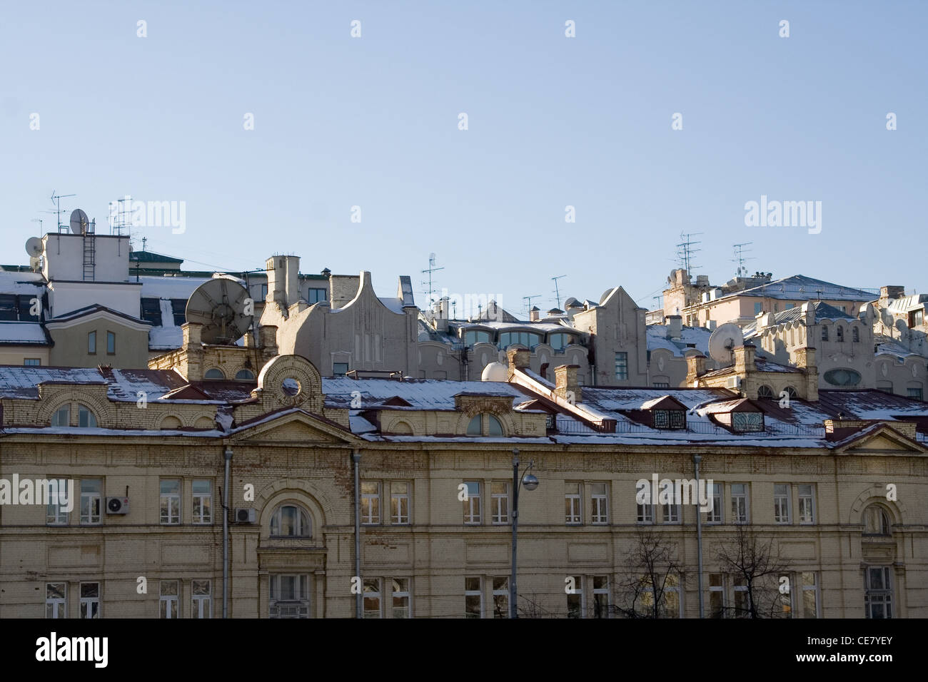 Roofs of Moscow center Stock Photo - Alamy