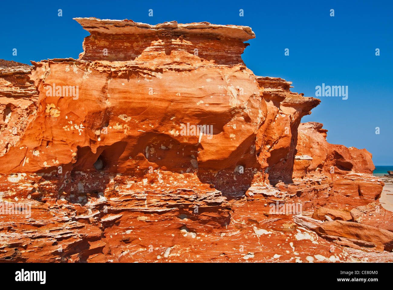 ROCK FORMATION, SANDSTONE, BARN HILL, WESTERN AUSTRALIA, WA, AUSTRALIA ...