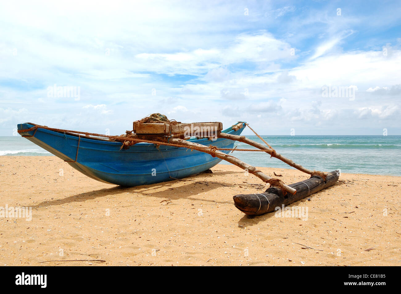 The traditional Sri Lanka's boat for fishing Stock Photo - Alamy