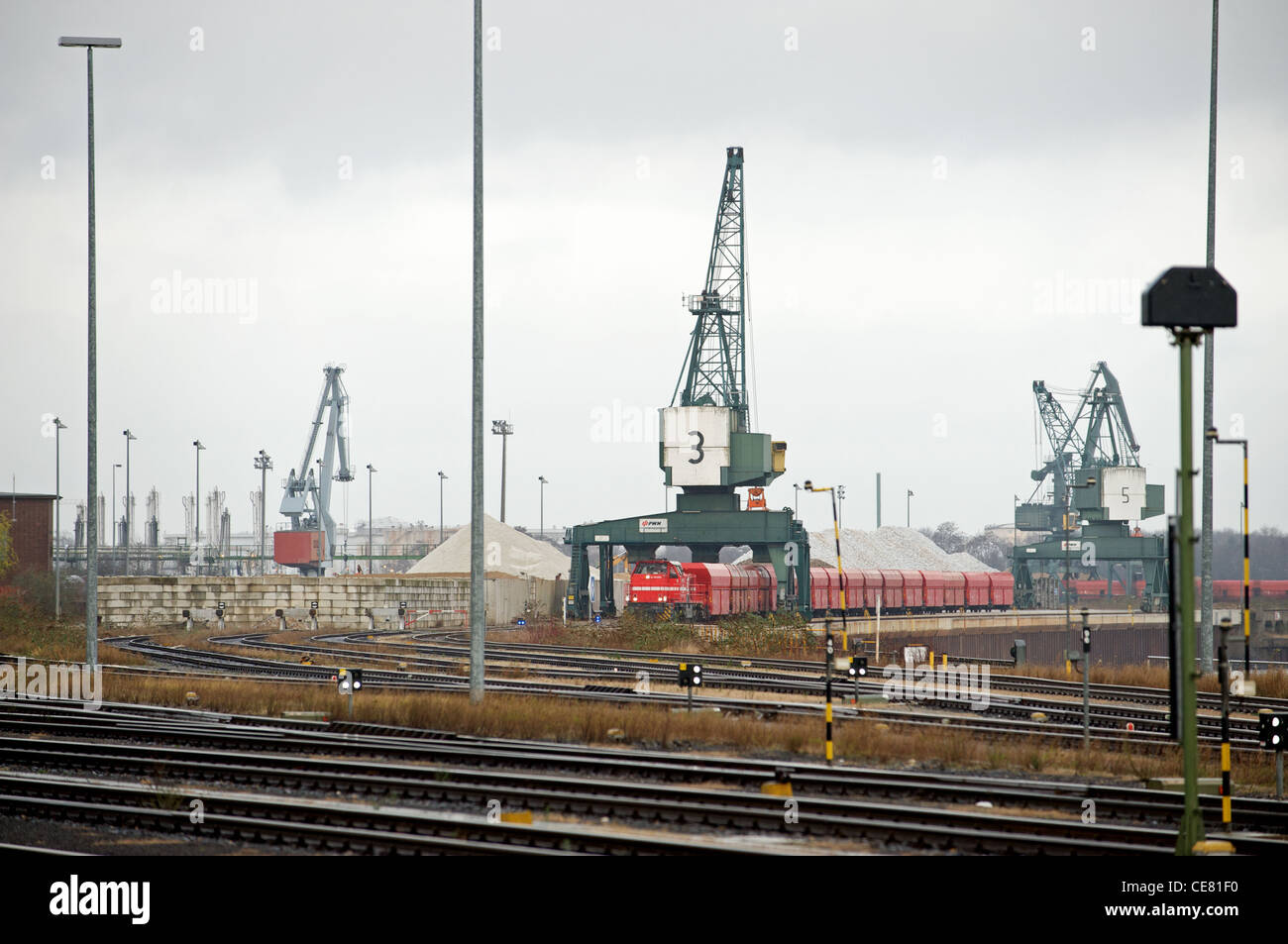 Railway freight Germany Stock Photo - Alamy