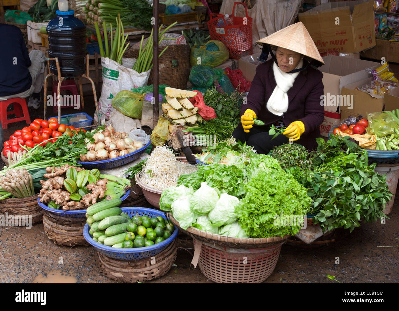 Vegetable seller hi-res stock photography and images - Alamy