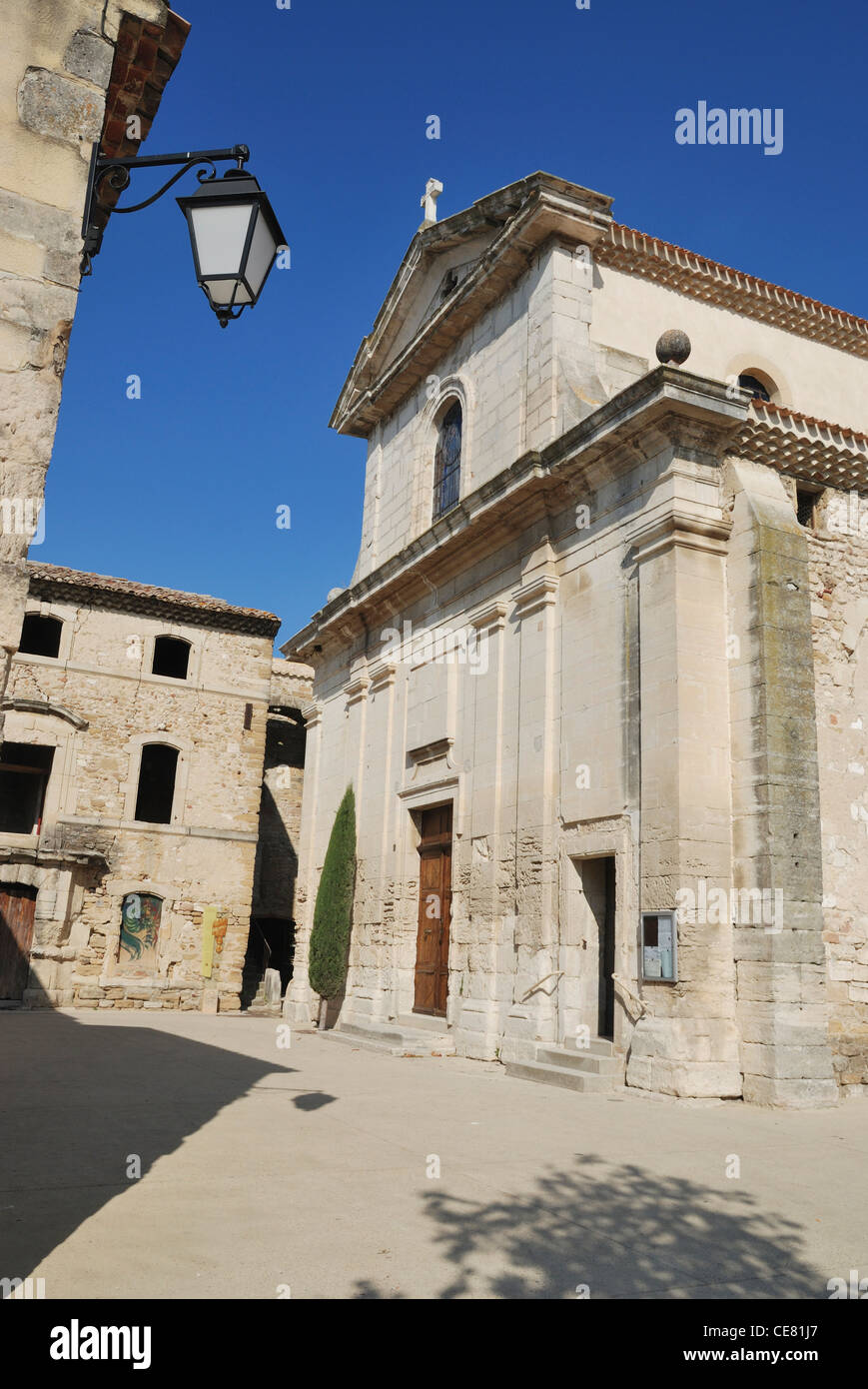 The medieval Knights Templar commandery in Richerenches, Vaucluse ...