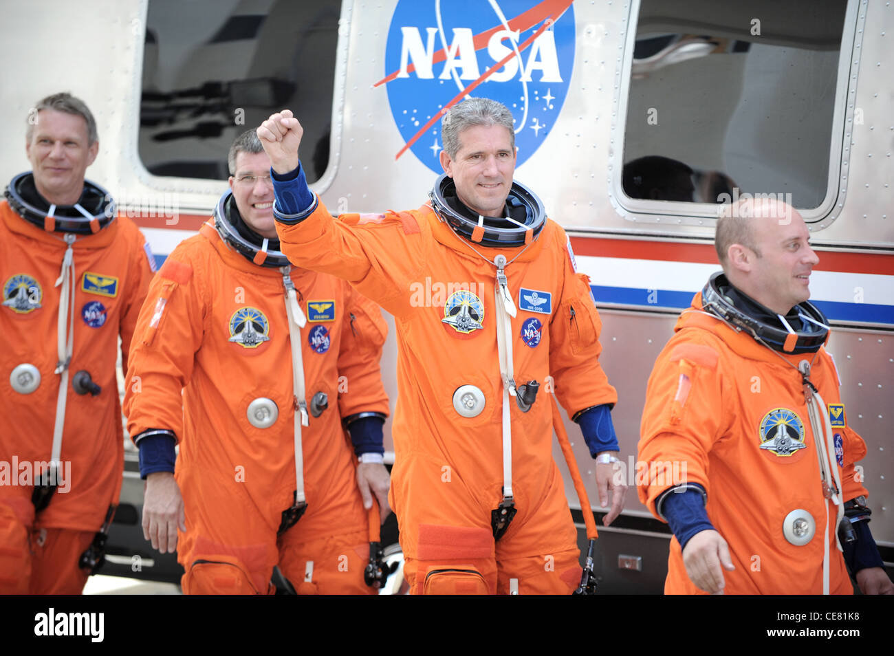Space Shuttle Astronauts On Board