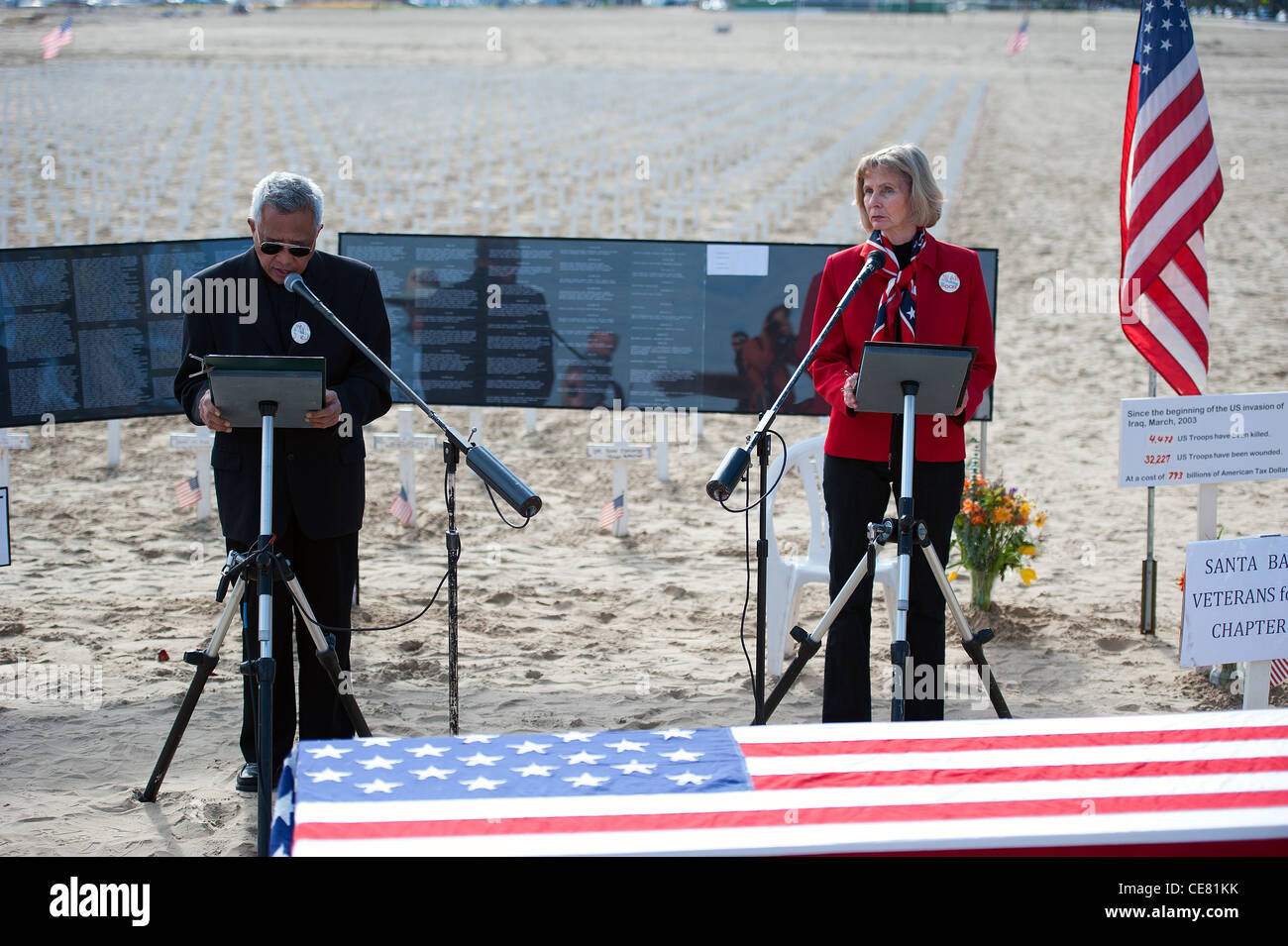 Congresswoman Lois Capps reading names of fallen soldiers at the ...