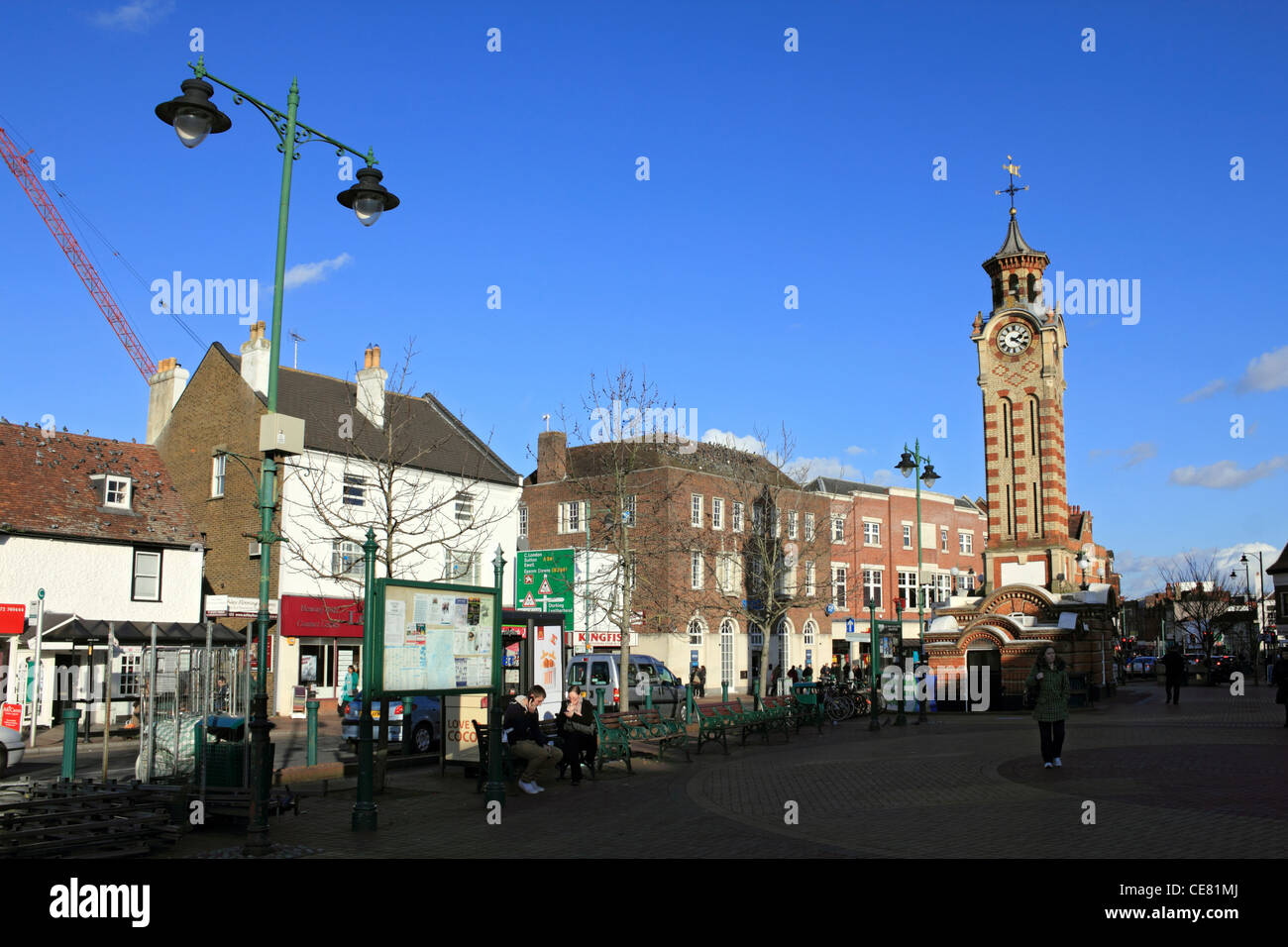 Clock tower in epsom town hi-res stock photography and images - Alamy