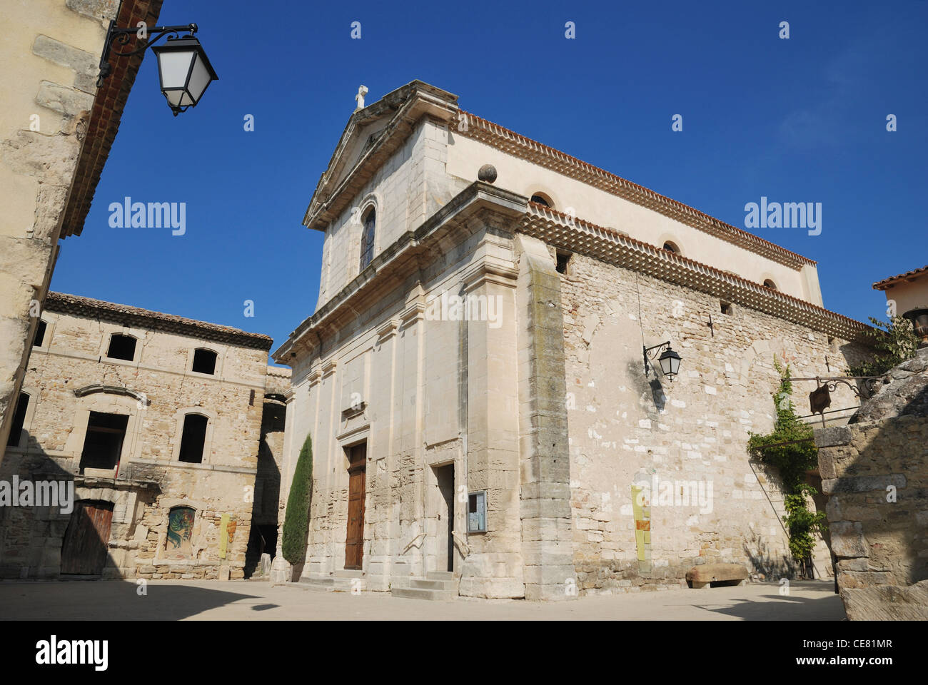 The medieval Knights Templar commandery in Richerenches, Vaucluse ...