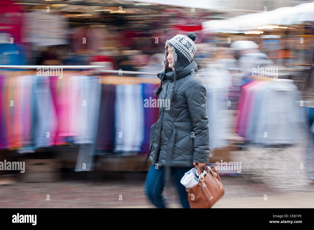 Woman walks past outside hi-res stock photography and images - Alamy