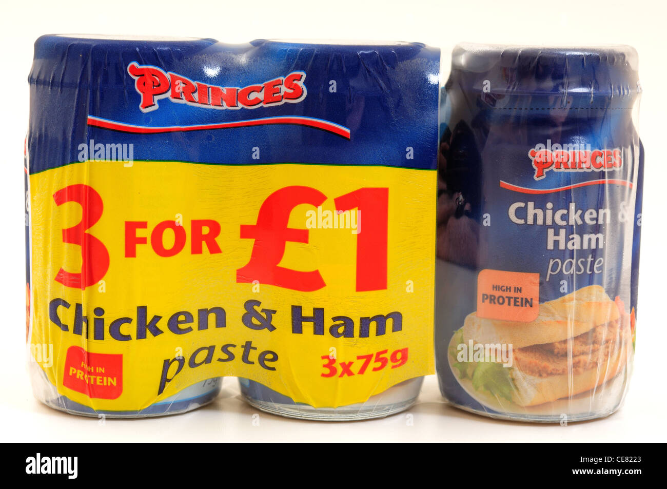 Princes Chicken And Ham Paste.Sandwich Spread Stock Photo - Alamy