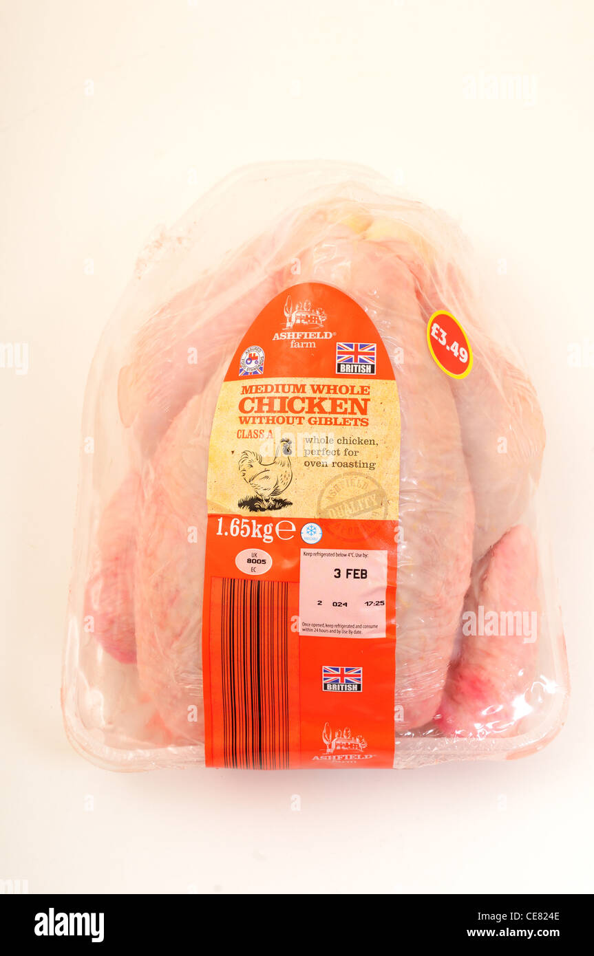British chicken meat label hi-res stock photography and images - Alamy