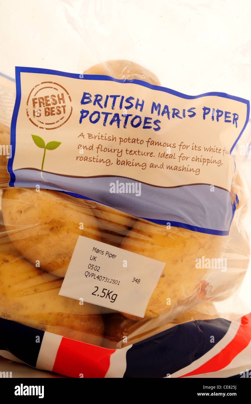 British Maris Piper Potatoes Stock Photo - Alamy