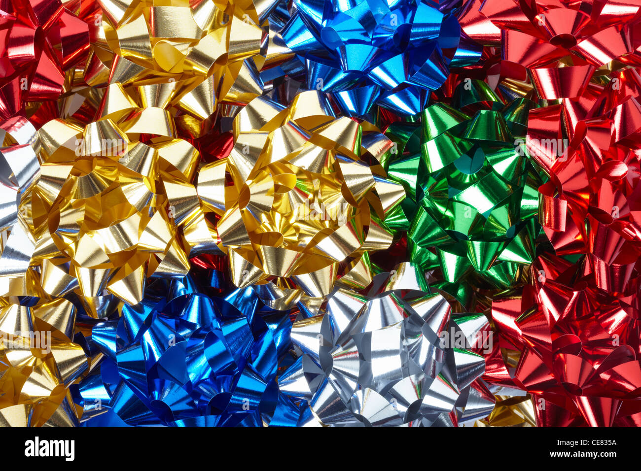 Gift bows background Stock Photo - Alamy